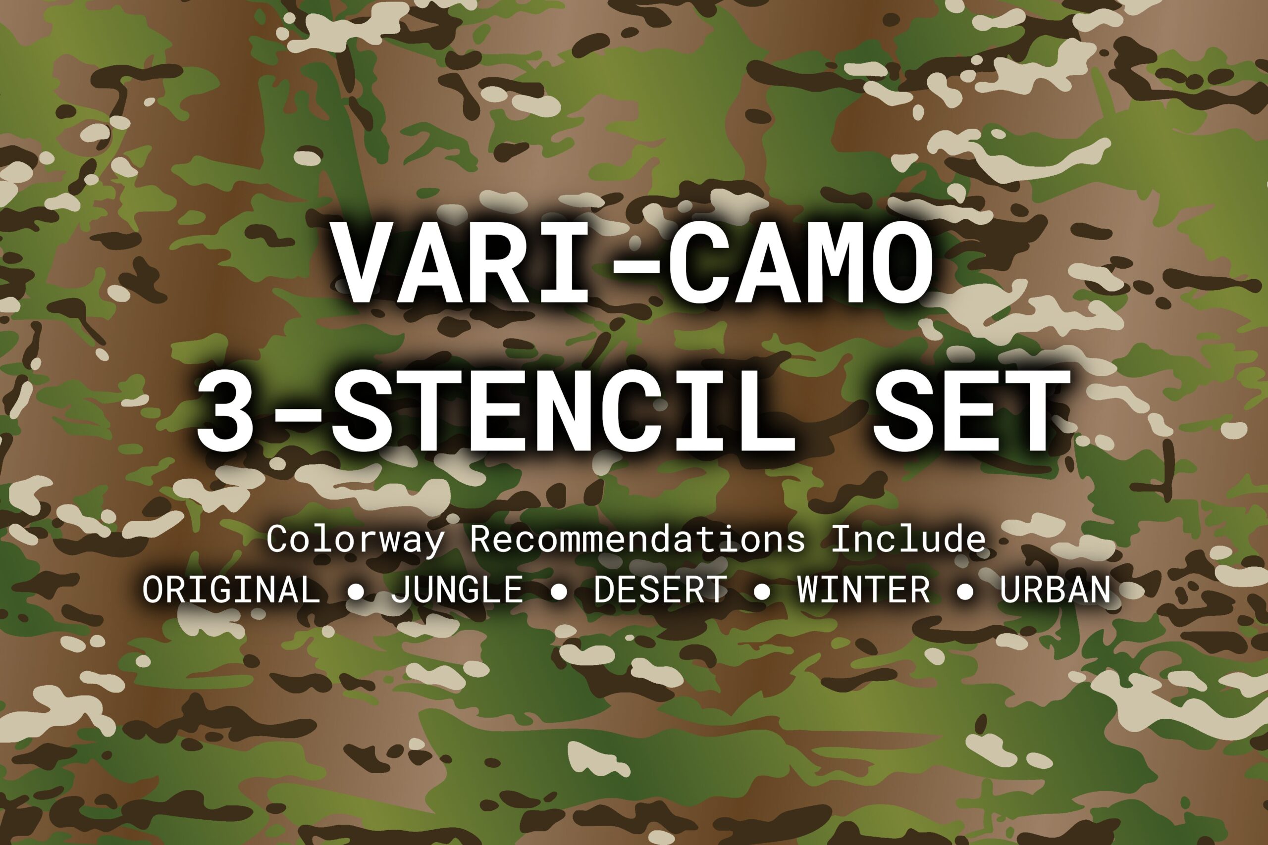 Vari-Camo 3-Stencil Set – Rattler Innovations - MAF Corp.